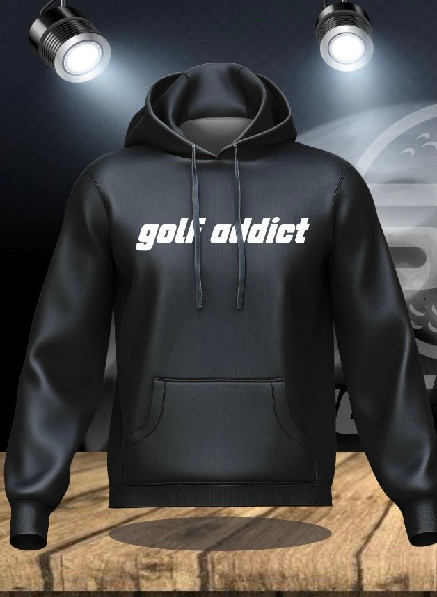 Golf Addict Black Hoodie – Golf Addict Apparel